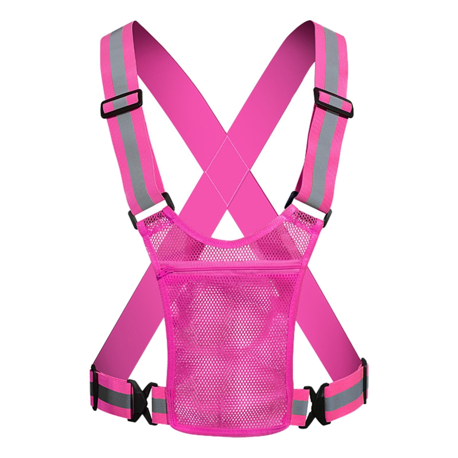 ZEELIY Reflective Vest Chest Phone Holder, Running Gear, High ...