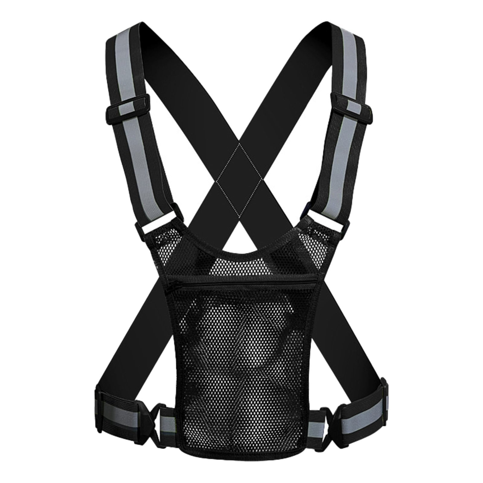 ZEELIY Reflective Vest Chest Phone Holder, Running Gear, High ...