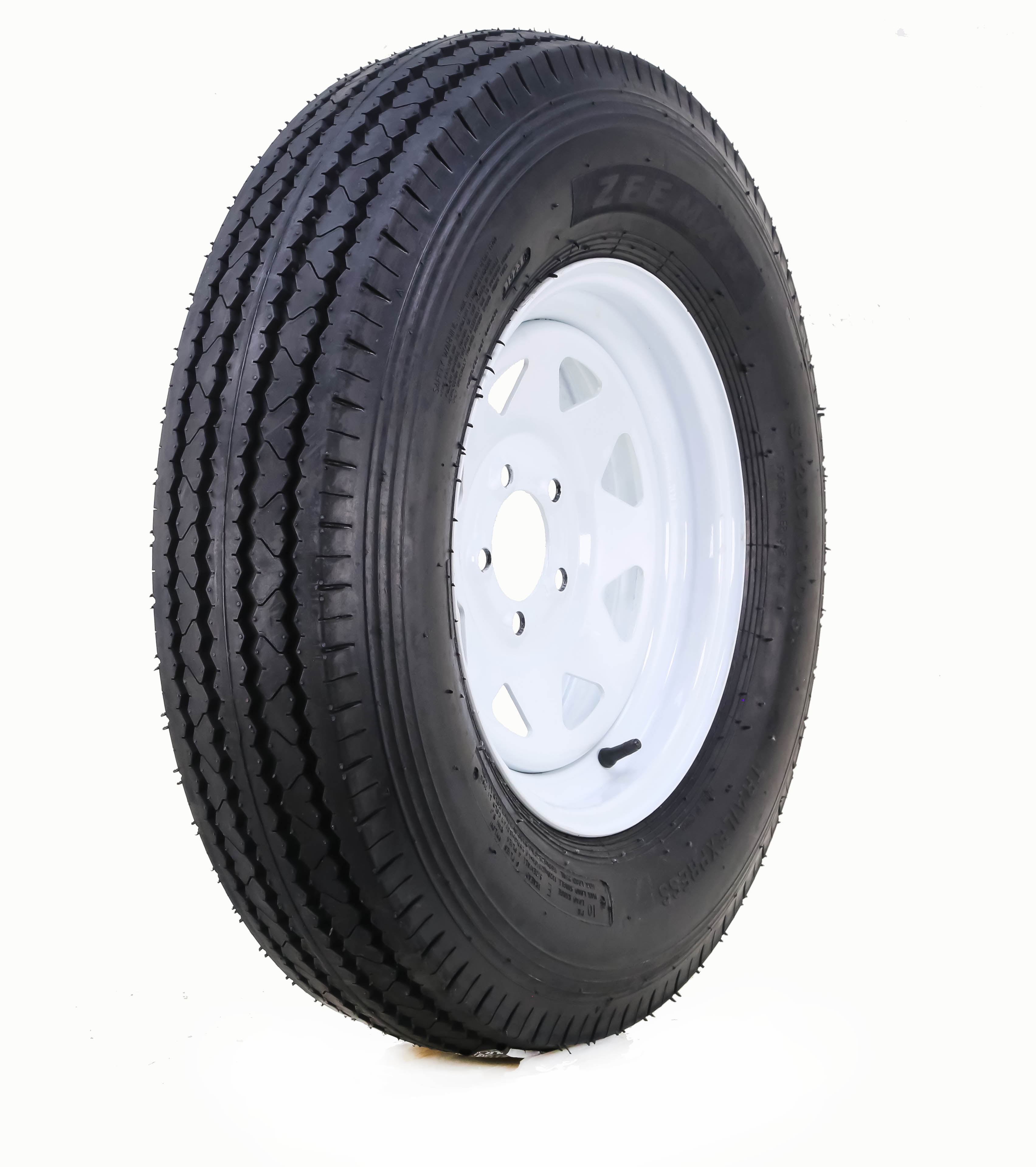 ZEEMAX Trailer Tire Wheel Assembly ST205/90D15 10-Ply E 118K 5 Lug on 4 ...