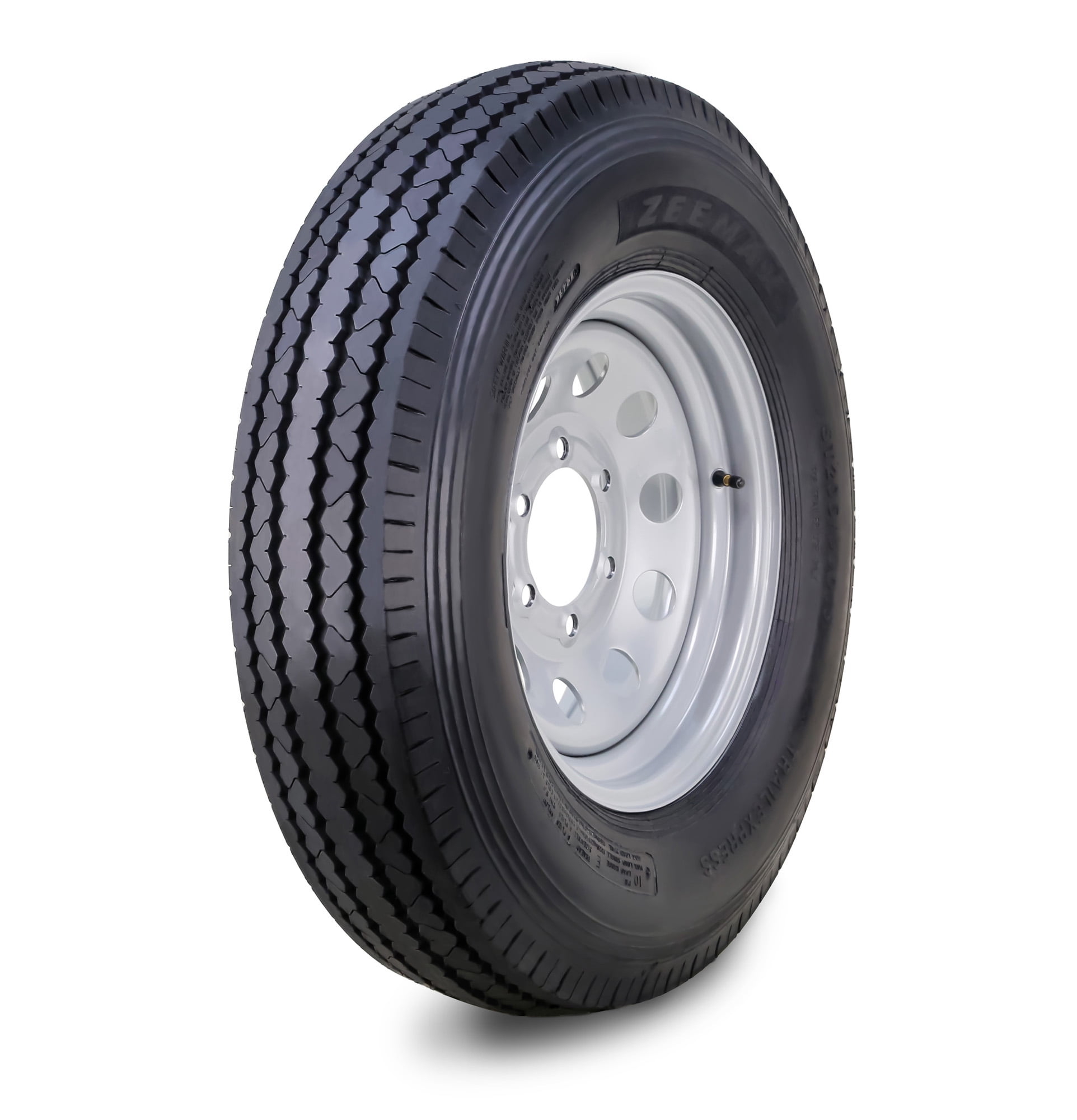 ZEEMAX Trailer Tire Wheel Assembly ST205/90D15 10-Ply E 118L 6 Lug on 5 ...