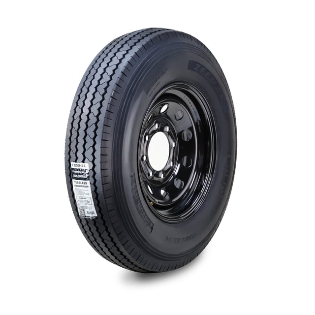 ZEEMAX Trailer Tire Wheel Assembly ST225/90D16 10-Ply E 123L 8 Lug on 6 ...