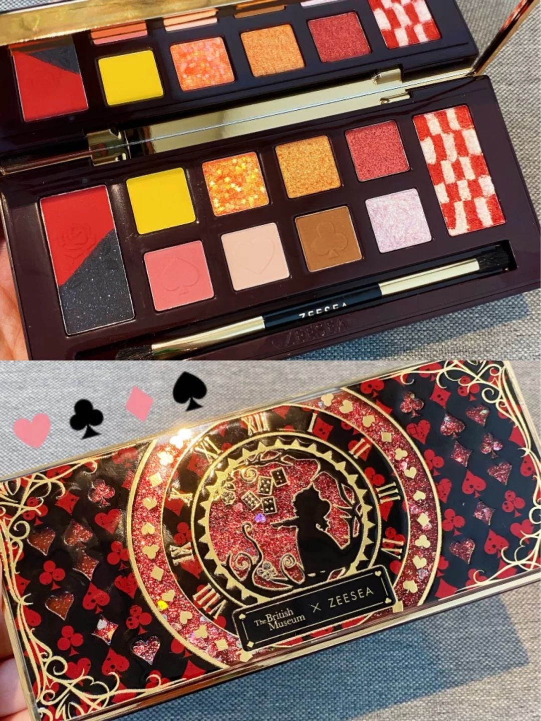 ZEESEA Alice 12 Color Eyeshadow Matte Glow Shimmer Waterproof Glitter Eye Shadow Palette Makeup ...