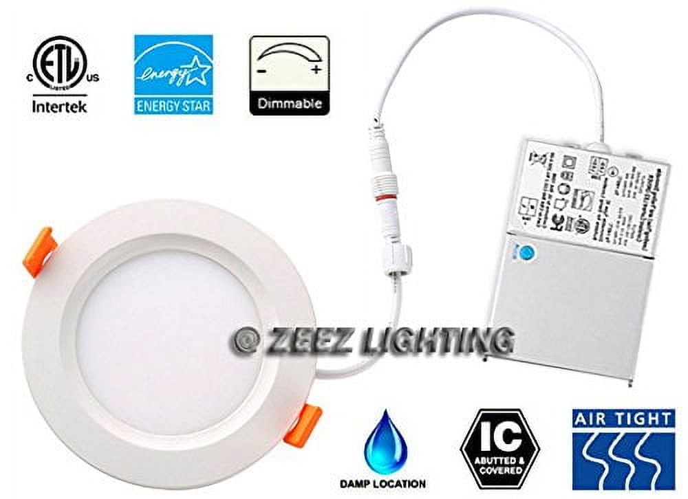 ZEEZ Lighting - 9W (OD 4.75" / ID 4") Natural White LED Recessed Panel ...
