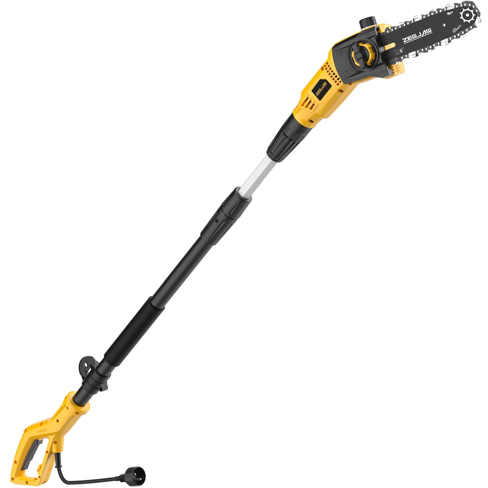 ZEGJAW Pole Saw, 8 Inch, Corded with 13 Feet Reach, 6 Amp Power ...
