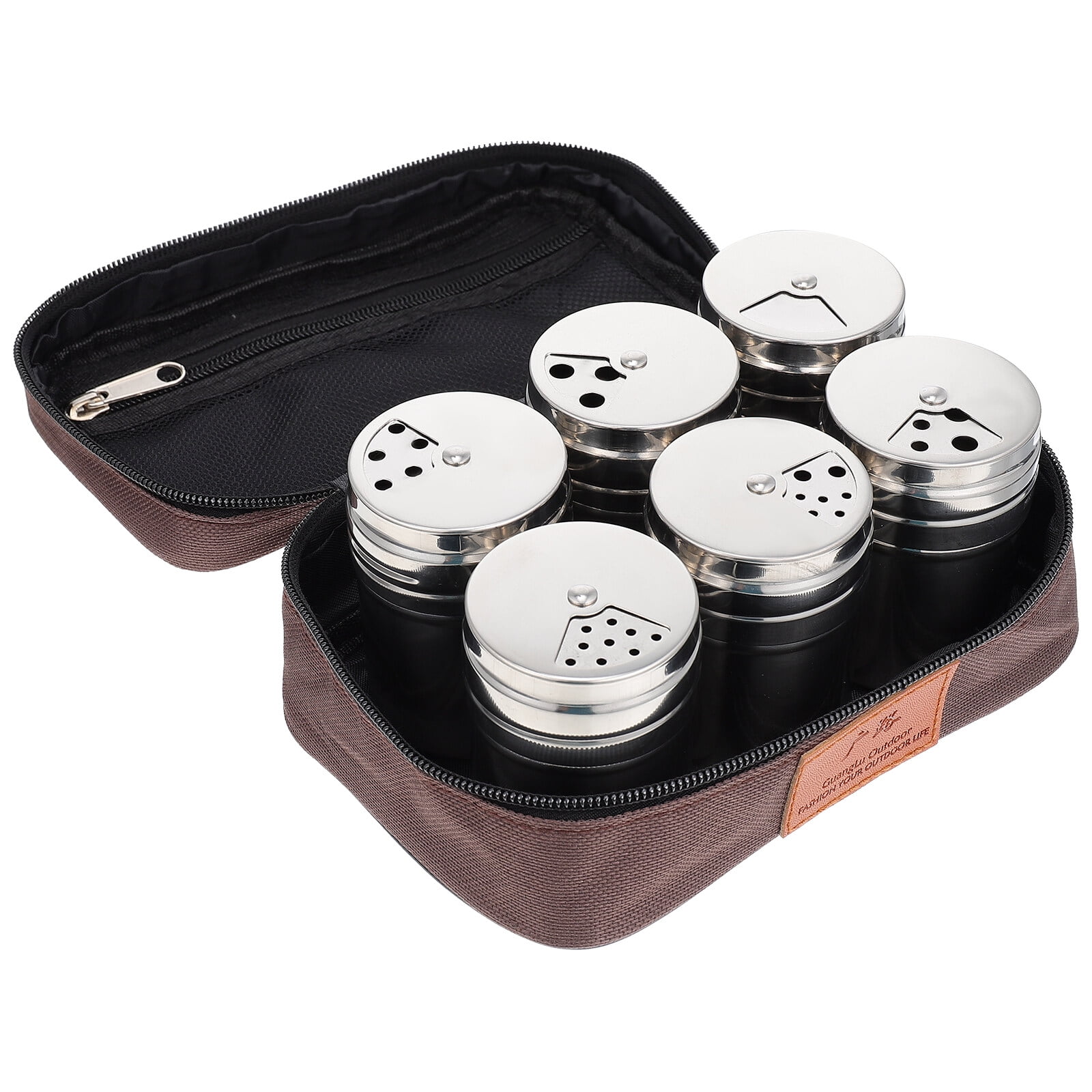 ZEHUANYU 1 Set Picnic Seasoning Jars Condiment Canisters with Bag ...