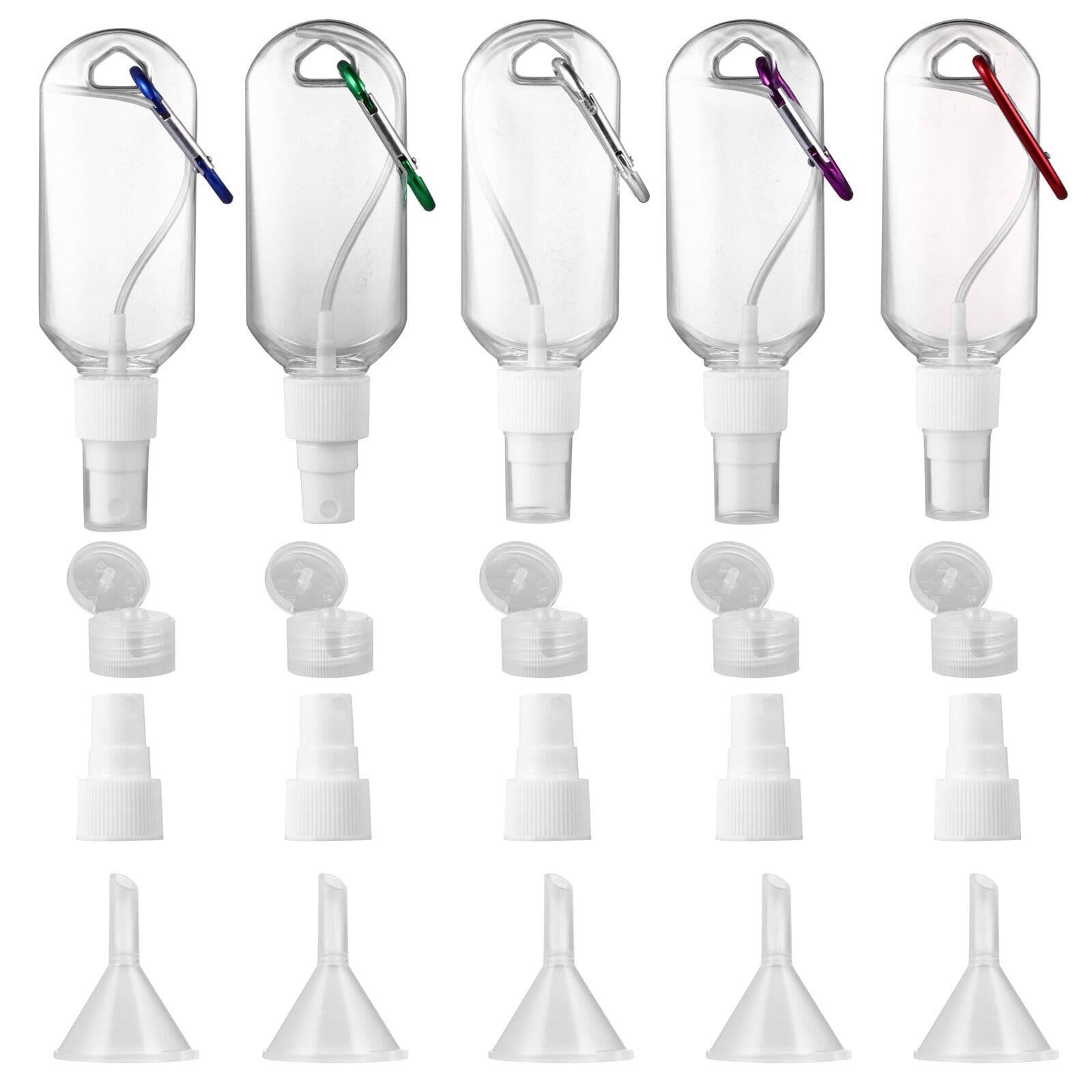 ZEHUANYU 1 Set Transparent Plastic Sanitizer Shower Bottles Empty ...
