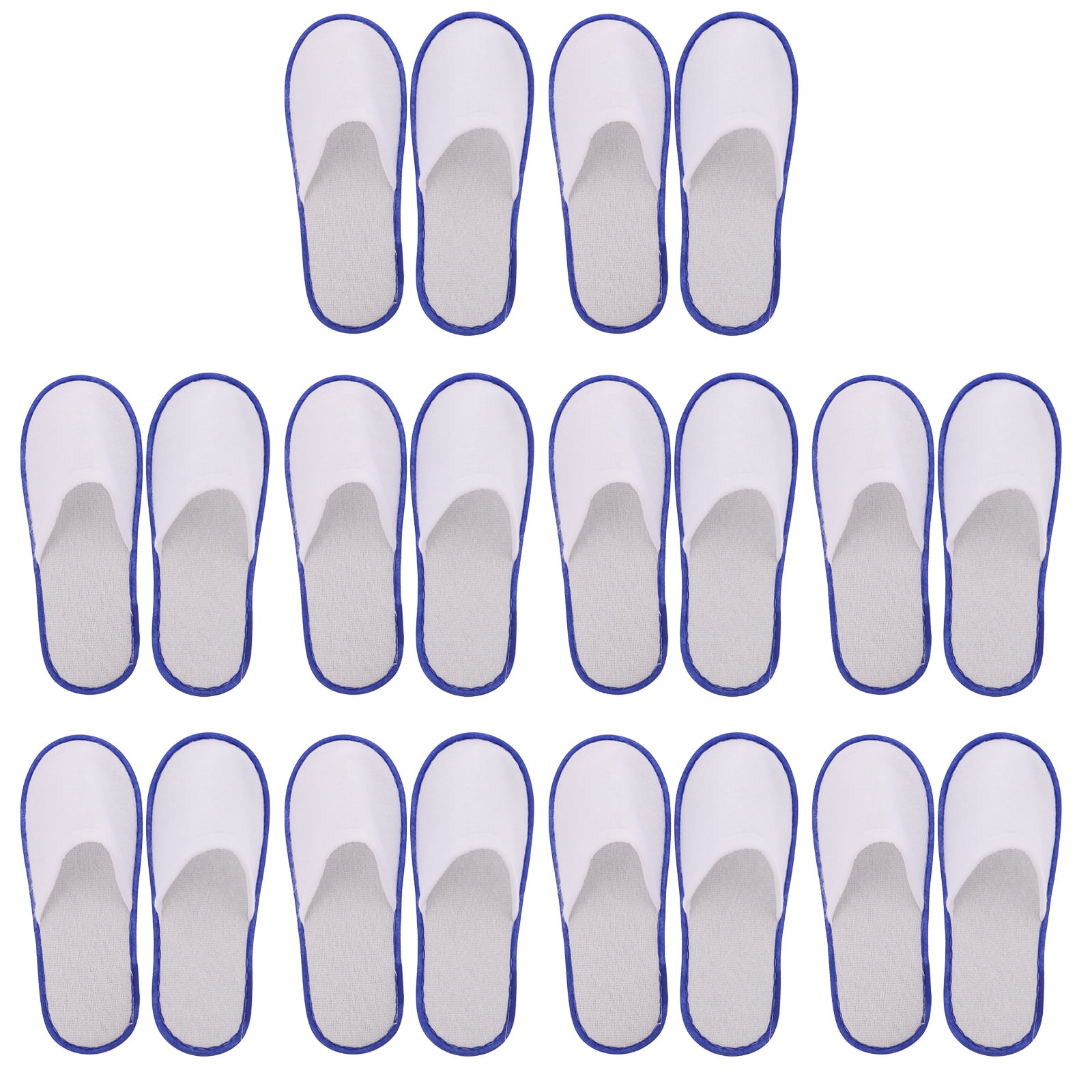 ZEHUANYU 10 Pairs Disposable Slippers Hotel Guest Slippers Salon Indoor ...