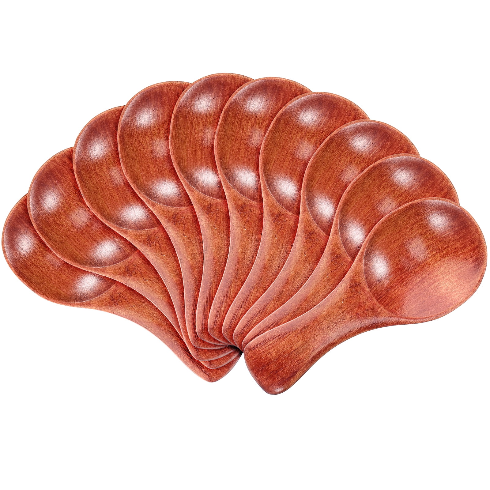 ZEHUANYU 10pcs Mini Wooden Spoons Wooden Ice Cream Scoop Wood Spoon for ...