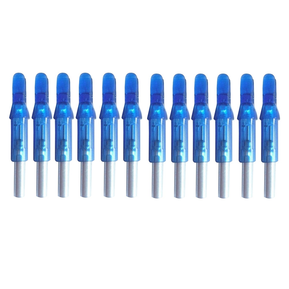 ZEHUANYU 12pcs Archery LED Lighted Arrow Hunting Luminous Arrow Tails ...