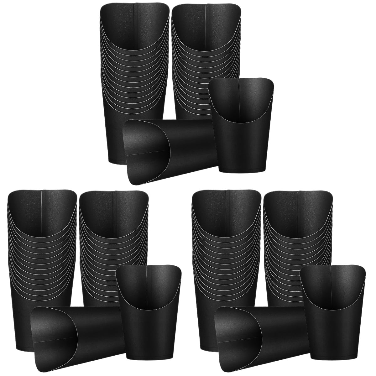 ZEHUANYU 150 Pcs French Fries Cups Paper Charcuterie Cups Disposable ...