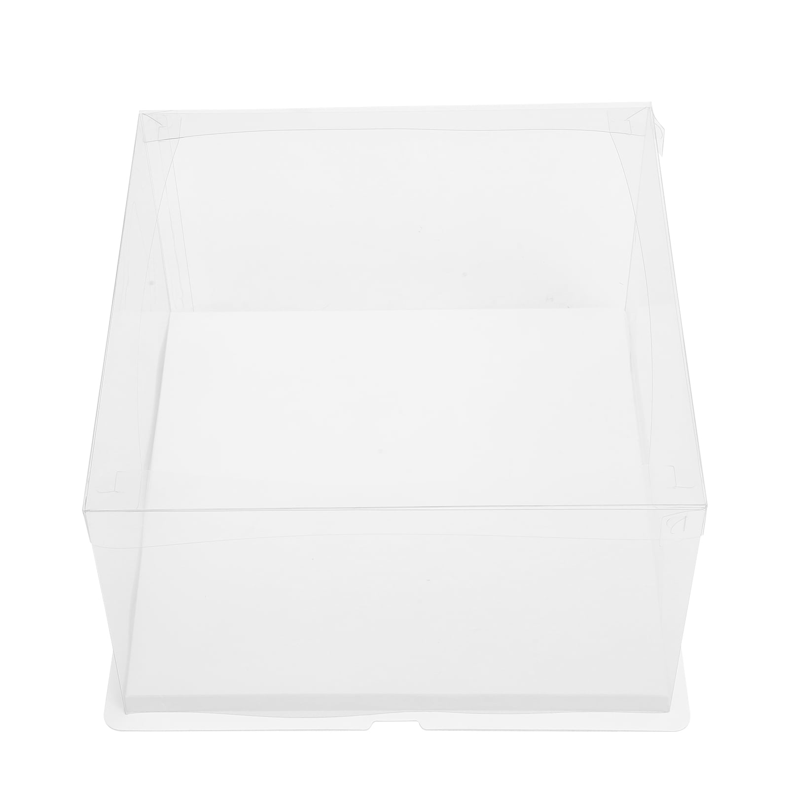 ZEHUANYU 1Pc 10inch Transparent Plastic Birthday Cake Box Cake ...