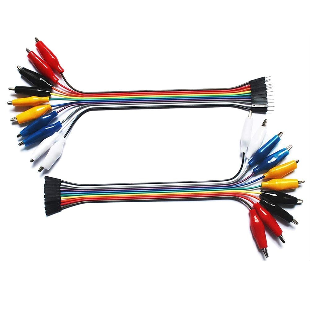 ZEHUANYU 2 in 1 Alligator Clip to Wire Crocodile Clip to Jumper Wire ...