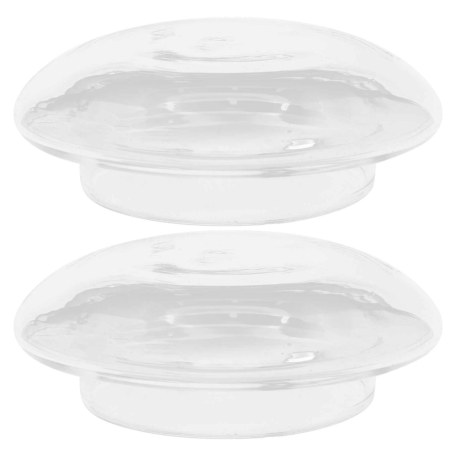 ZEHUANYU 2Pcs Glass Teacup Lids Clear Cup Covers Replacement Tea Cup ...
