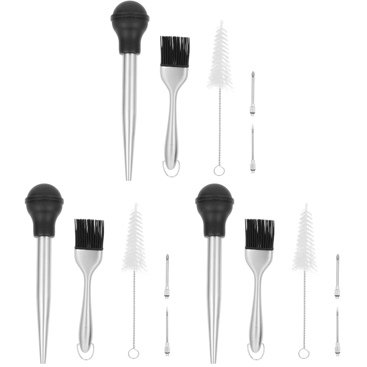ZEHUANYU 3 Sets of Stainless Steel Turkey Baster Turkey Baster Needle ...