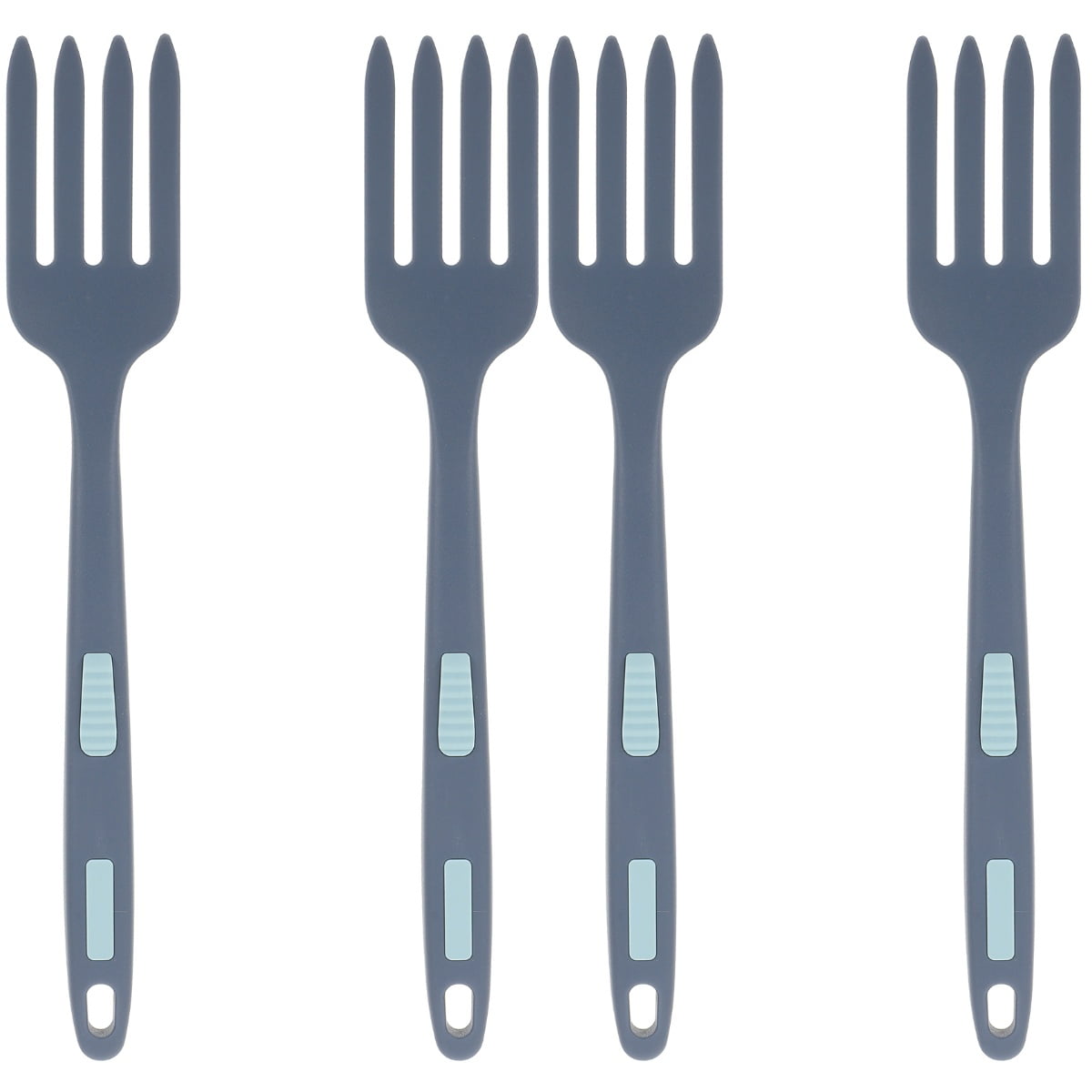 ZEHUANYU 4 Pcs Silicone Cooking Fork Washable Mixing Fork Nonstick ...