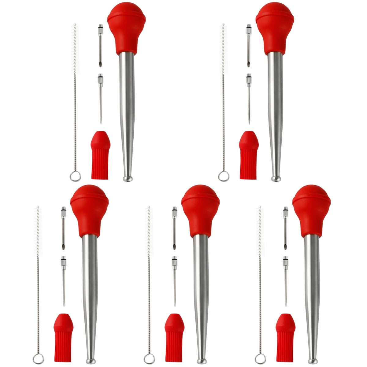 ZEHUANYU 5 Sets of Turkey Baster Turkey Seasoning Pump Drip Kitchen Oil ...