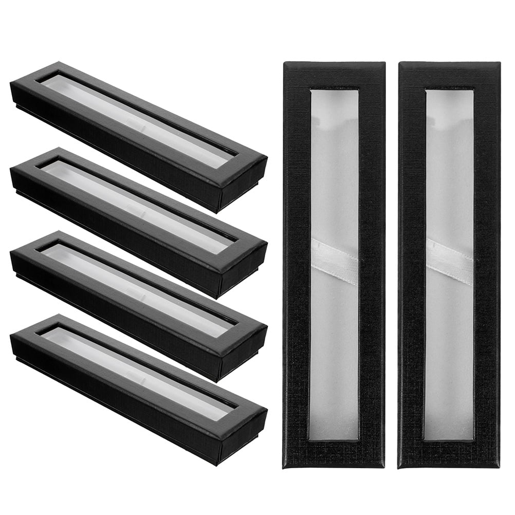 ZEHUANYU 6Pcs Gift Pen Wrapping Boxes Visible Pencil Storage Boxes ...