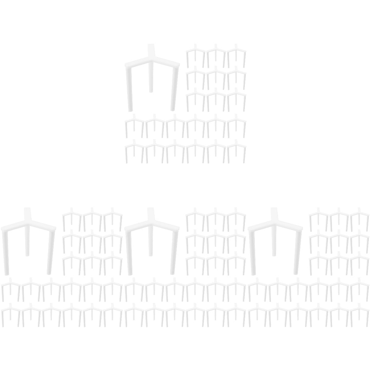 ZEHUANYU 800 Pcs Reusable Plastic Stands Pizza Serving Stands Tripod ...