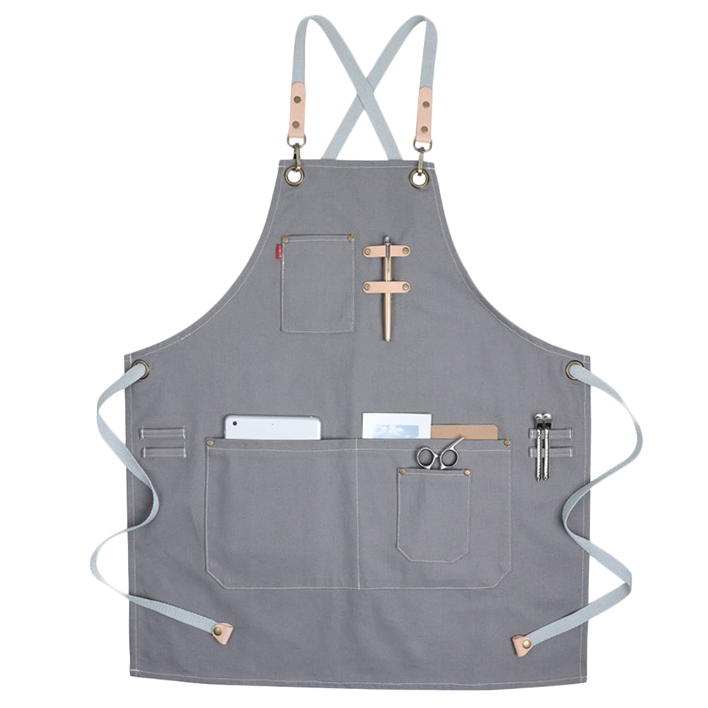 ZEHUANYU Nordic Industrial Style Barista Canvas Apron Adjustable ...