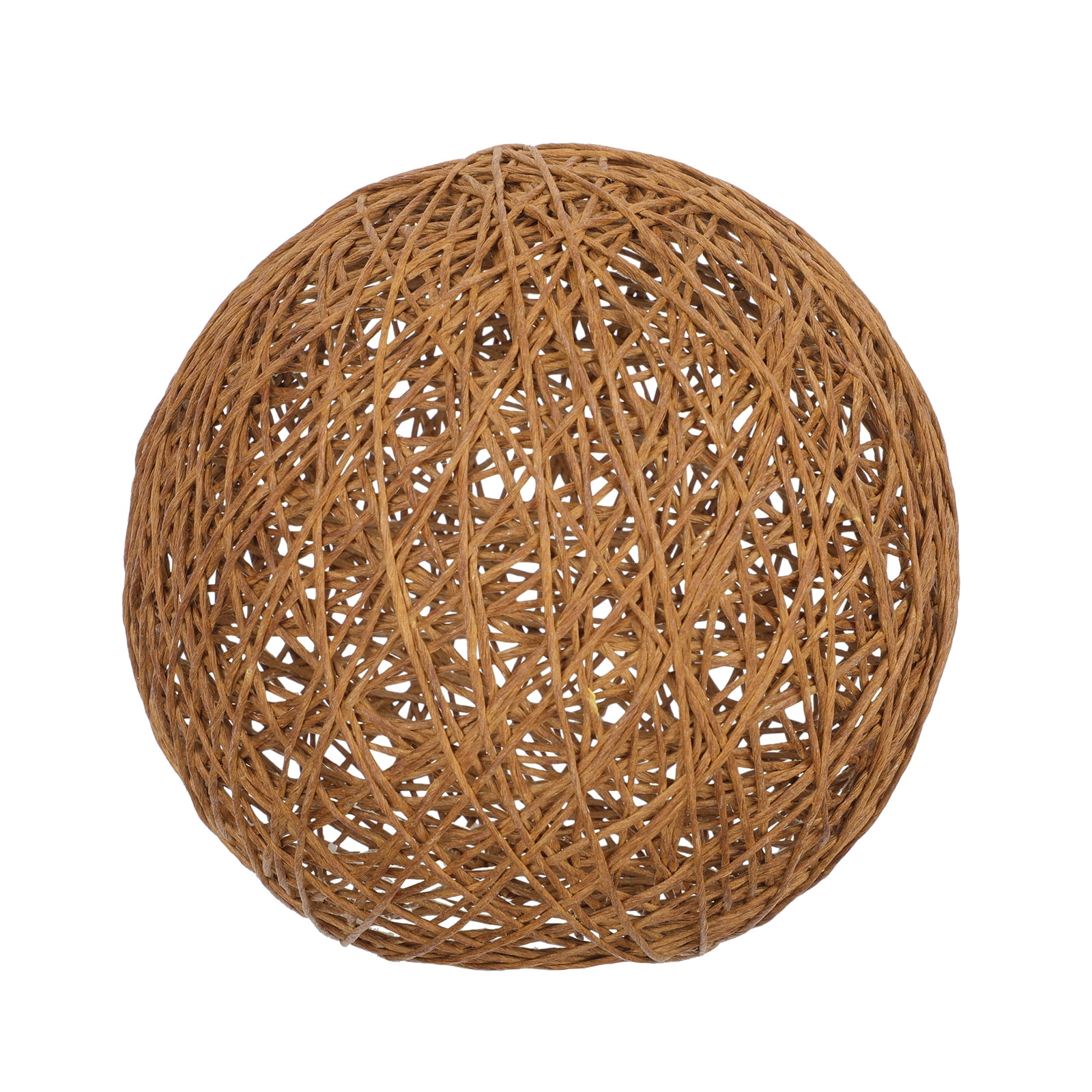 ZEHUANYU Rattan Woven Lampshade Ball Shape Ceiling Light Cover Table ...