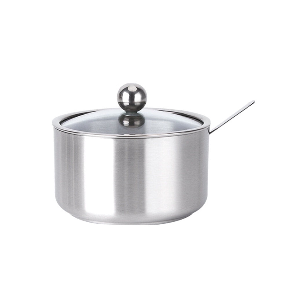 ZEHUANYU Stainless Steel Sugar Bowl Salt Pot Pepper Storage Jar ...