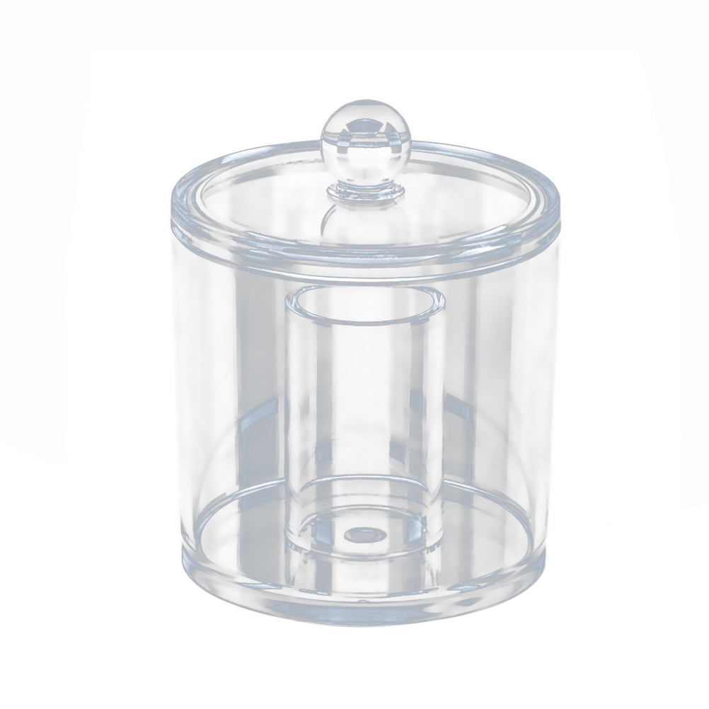 ZEHUANYU Transparent Cotton Ball and Swab Dispenser Acrylic Round ...