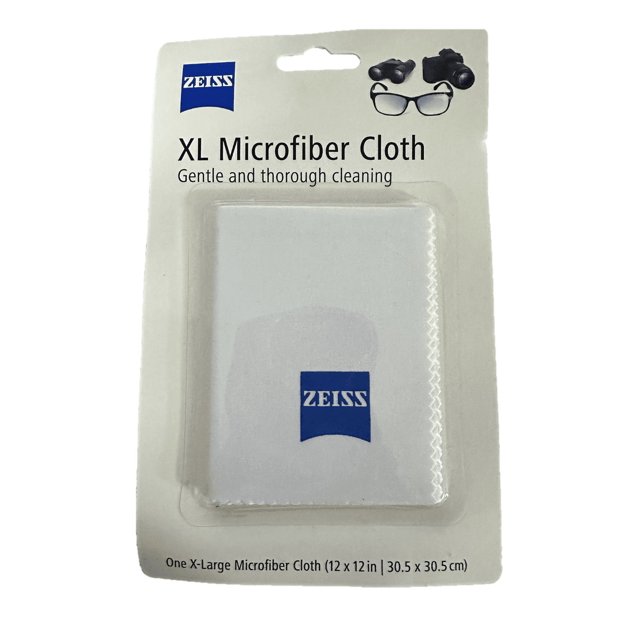 ZEISS Microfiber Eyeglass Cleaner, Large Lens Cleaning Cloth XL 12 x 12 ...