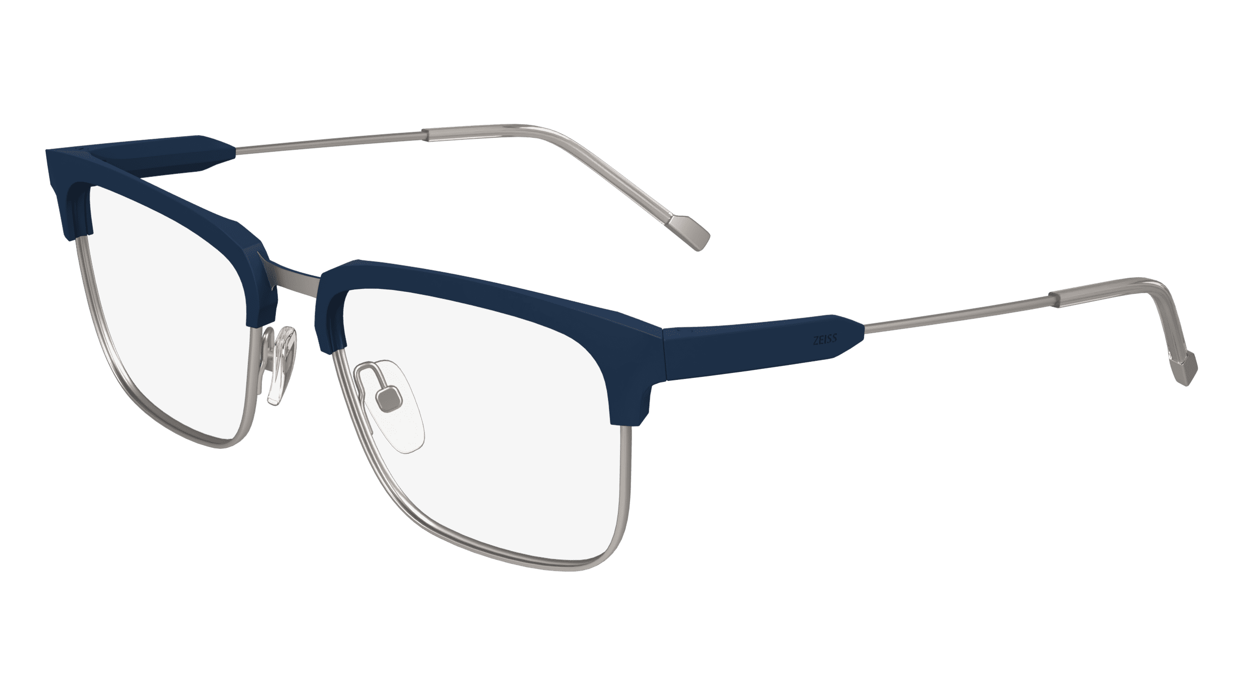 ZEISS OPHTHALMIC ZS24148 MALE 54/18/145 406 SATIN BLUE/LIGHT GUN ...