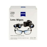 ZEISS Pre-Moistened Lens Wipes, 220 Count, Individually Wrapped for ...