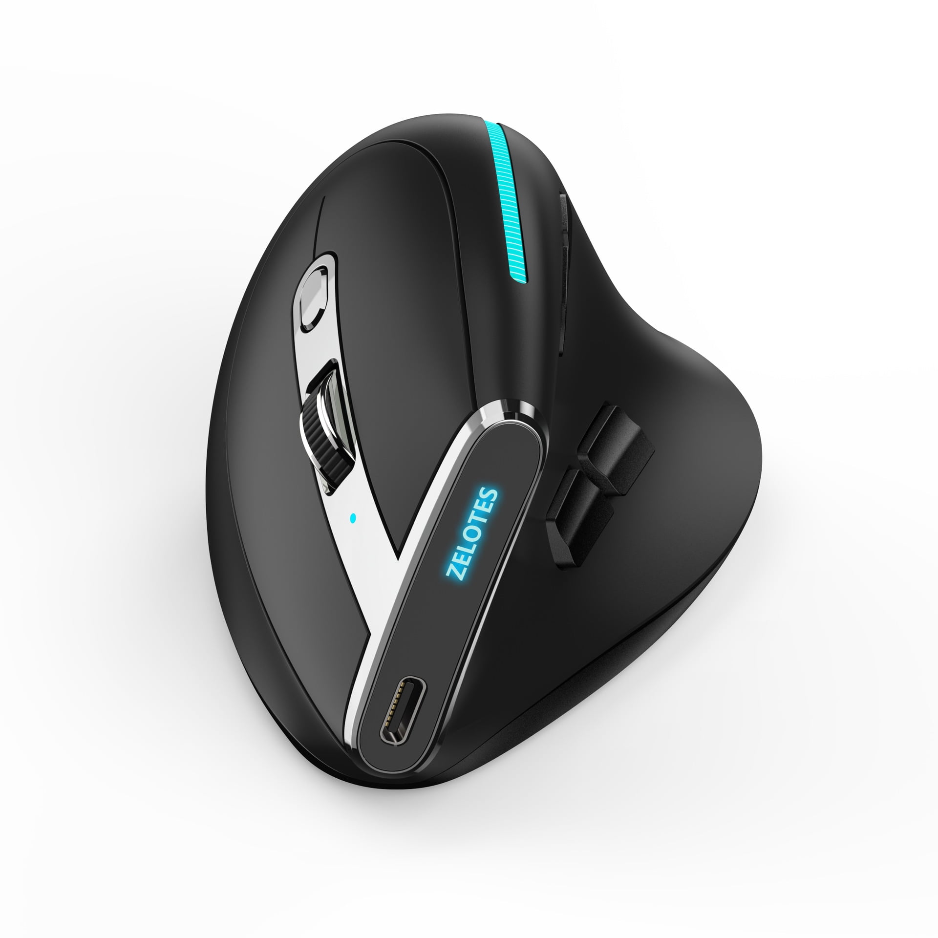 ZELOTES Master F-36 Wireless Vertical 2.4G Bluetooth Mouse RGB ...