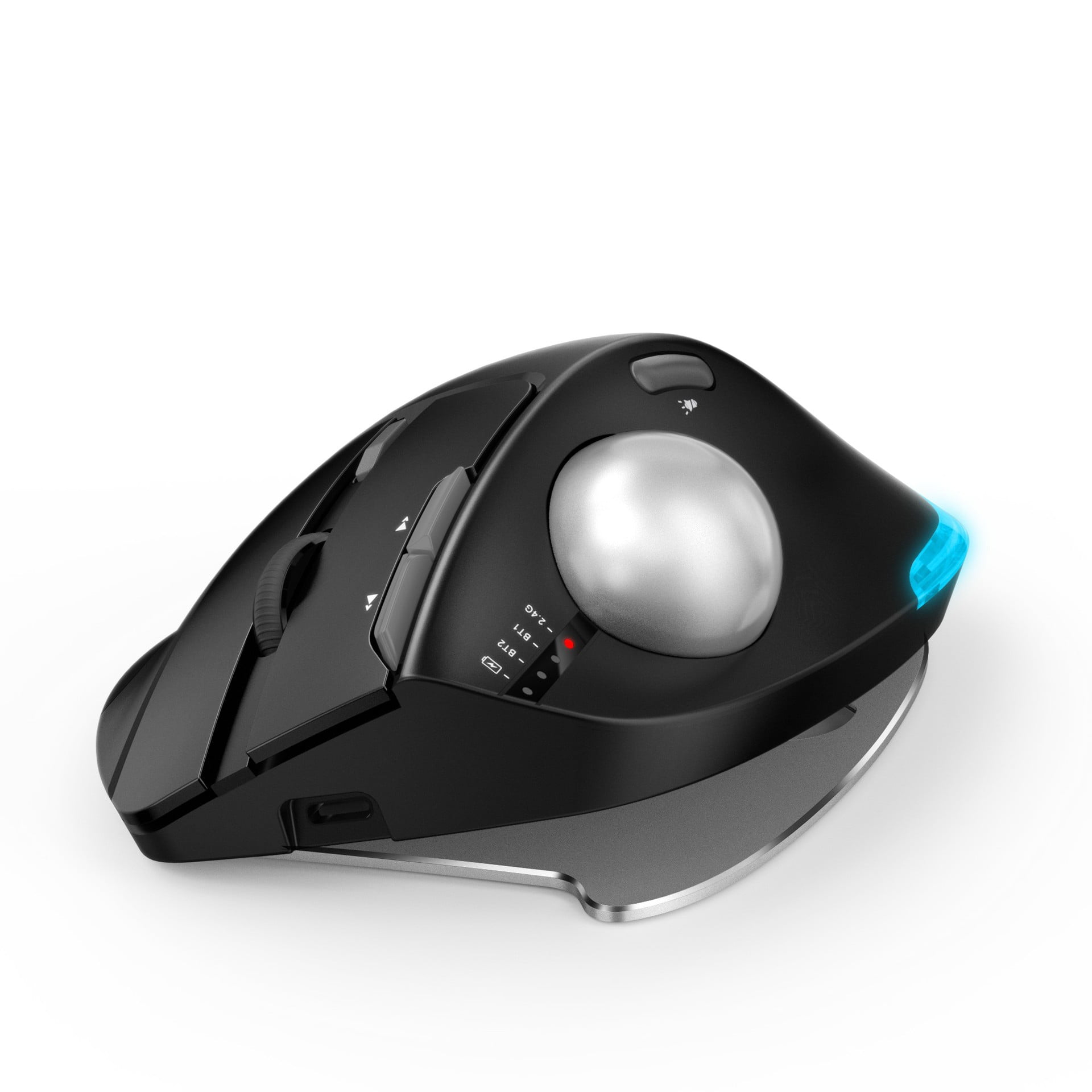 ZELOTES trackball wireless mouse Bluetooth 2.4G silent programmable ...