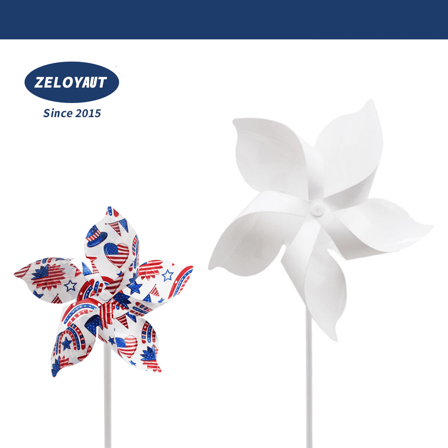 ZELOYAUT PET Material 10 PCS Sublimation Wind Spinner, DIY Windmill ...