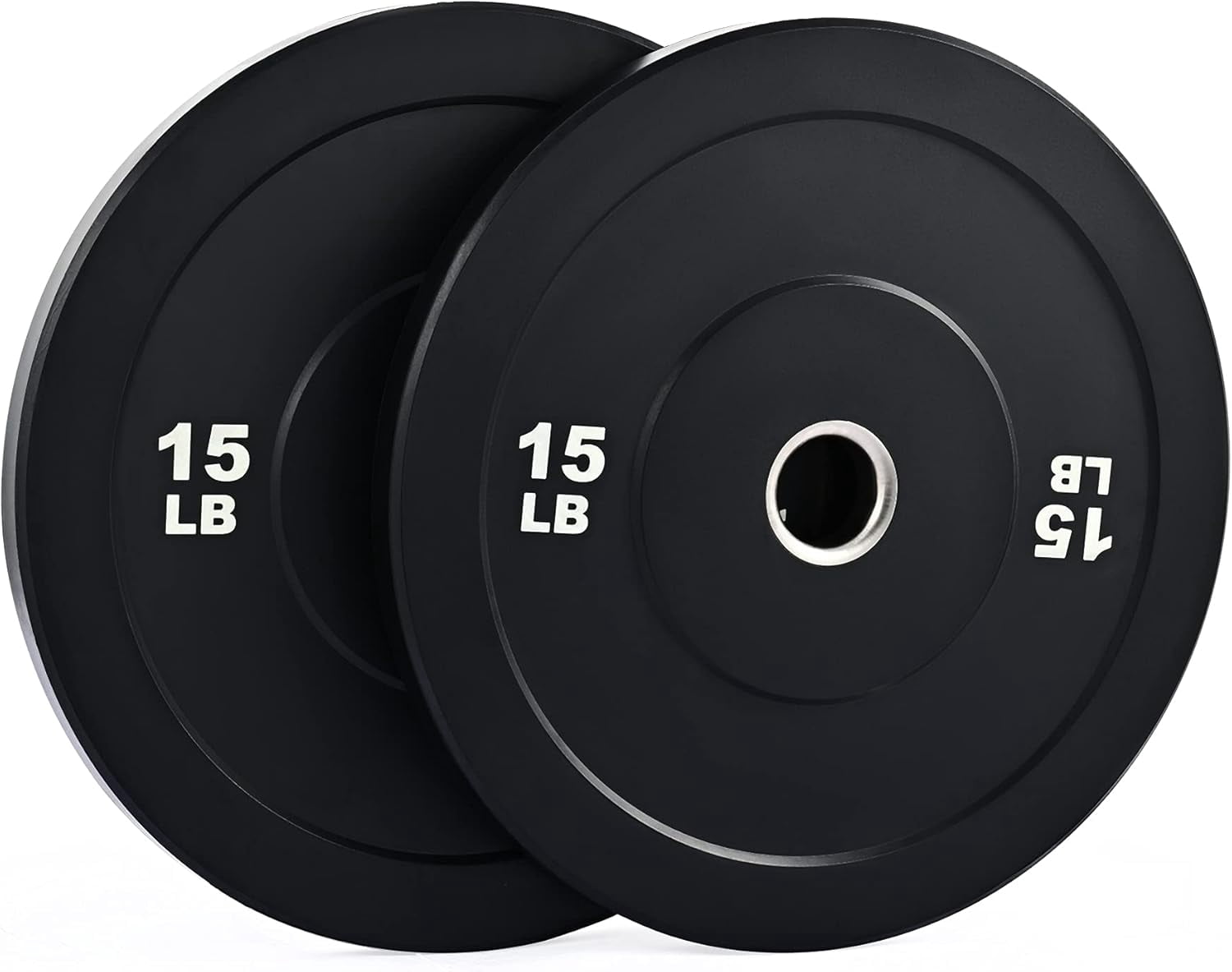 ZELUS Weight Plate Set of 2, Twin 2" Bumper Plates for Strength and ...