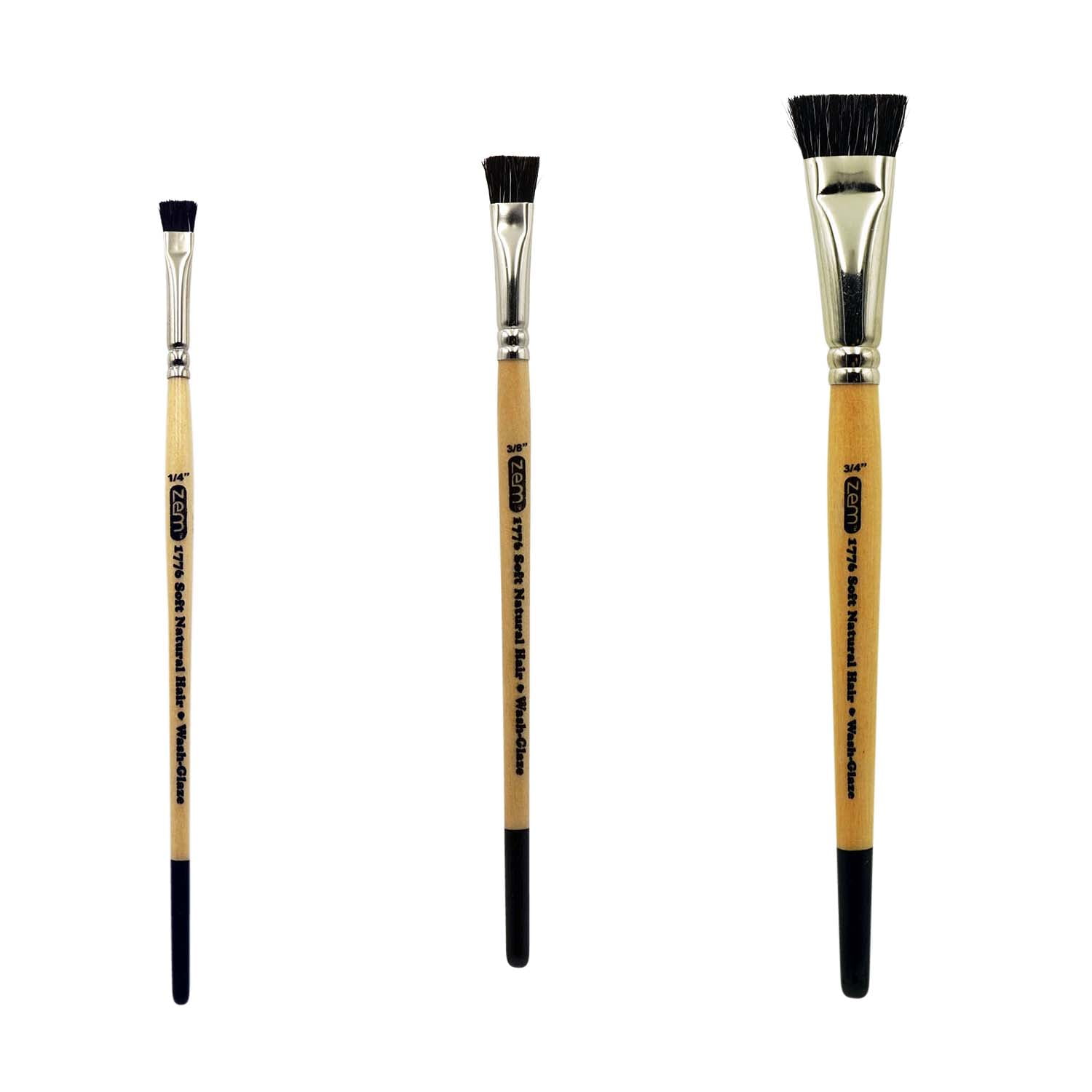 ZEM Brush Mfg AS-192 Natural Hair Design Texture Wash Pounce Flat Top ...