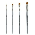 ZEM Brush Mfg AS-25 Golden Taklon Angle Shaders Artist Paint Brush Set ...