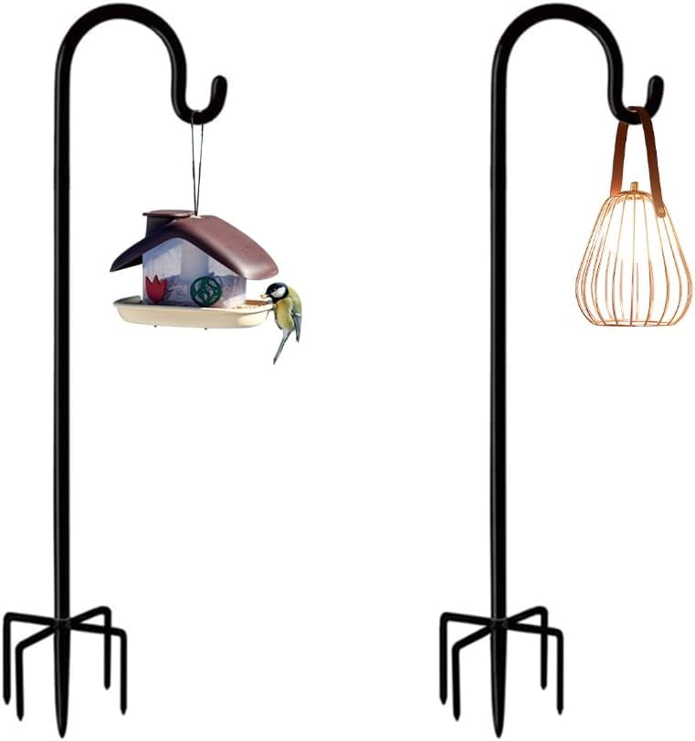 ZEM Shepherd Hooks 36 inches for Bird Feeders Outside Heavy Duty ...