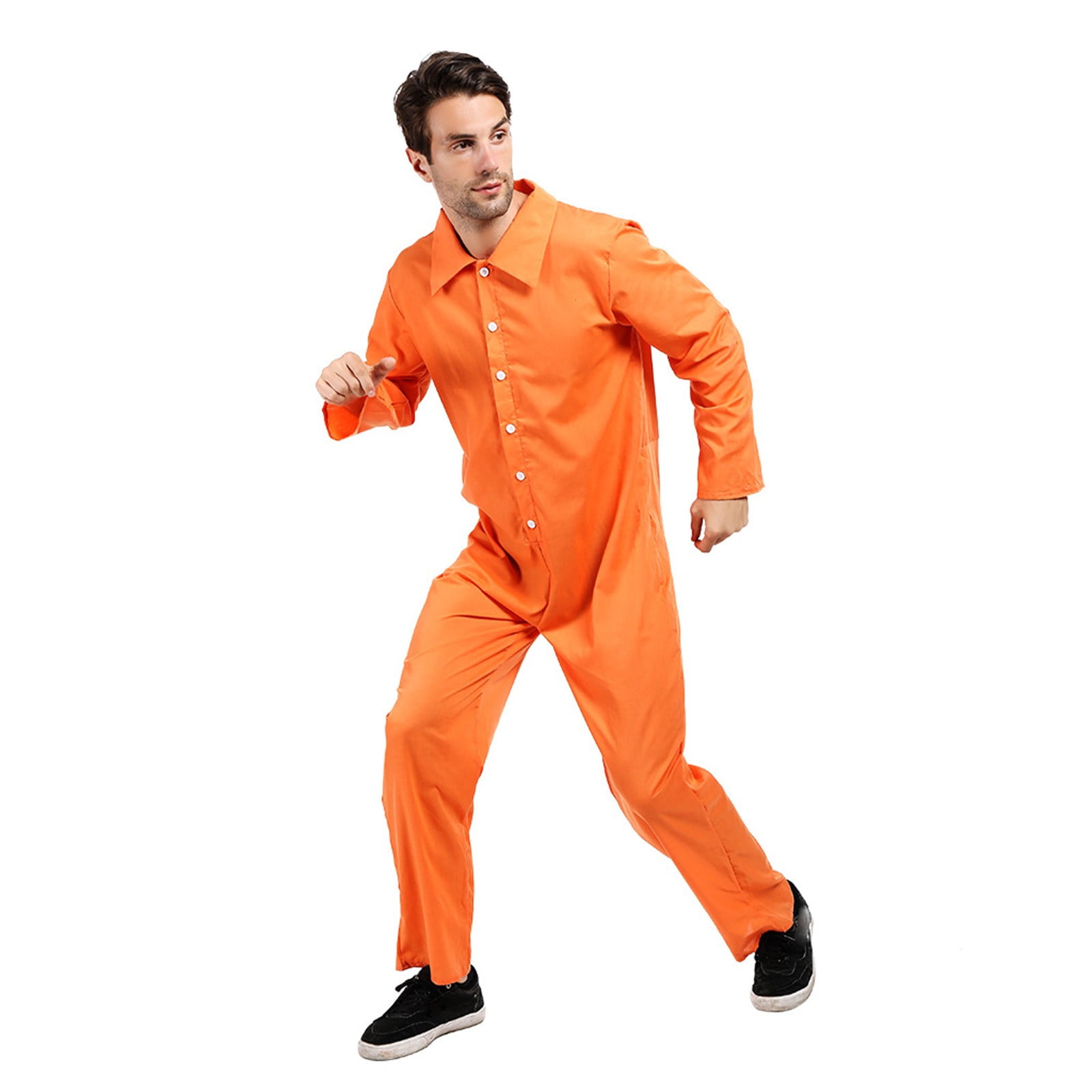 ZEMIKANIOR Yellow Prison Clothing Prisoner Party Set Funny Clothes ...