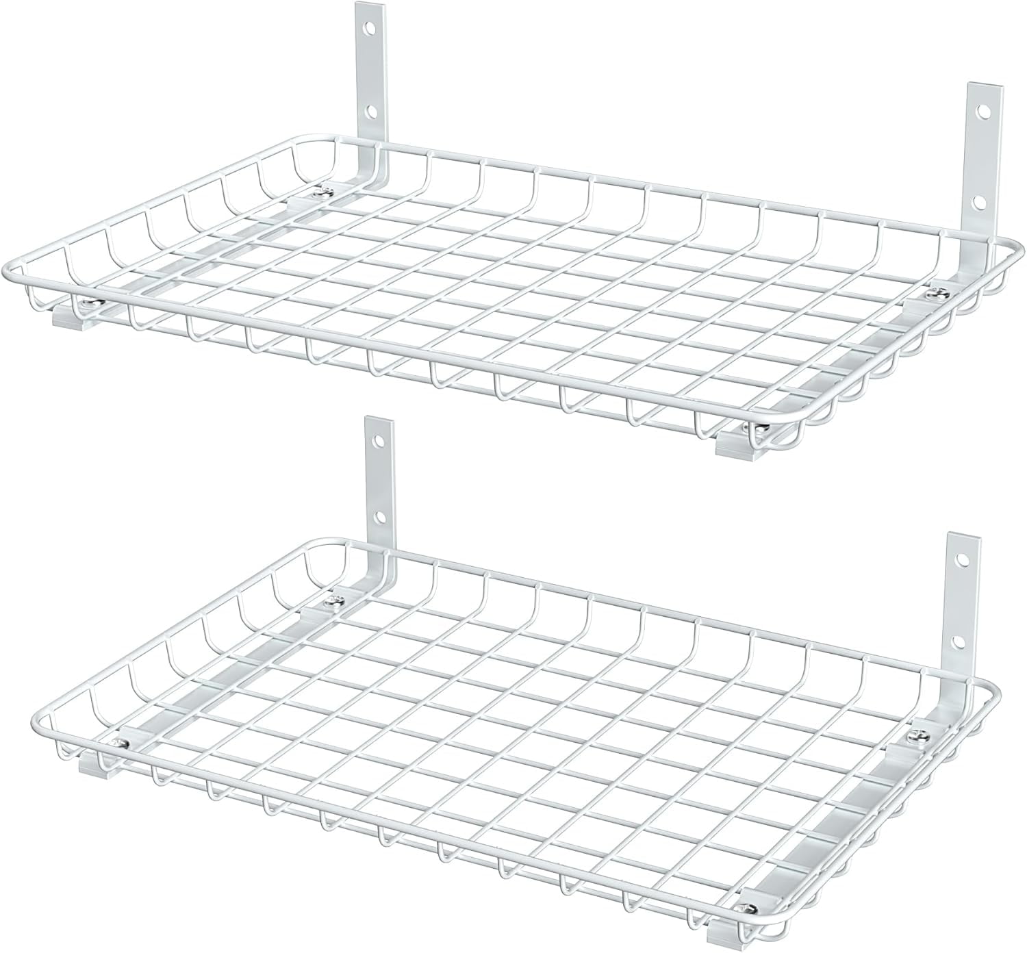 ZEN Garage Wall Shelves 12x18 Inch, Wall Mounted Storage Shelf, Metal ...