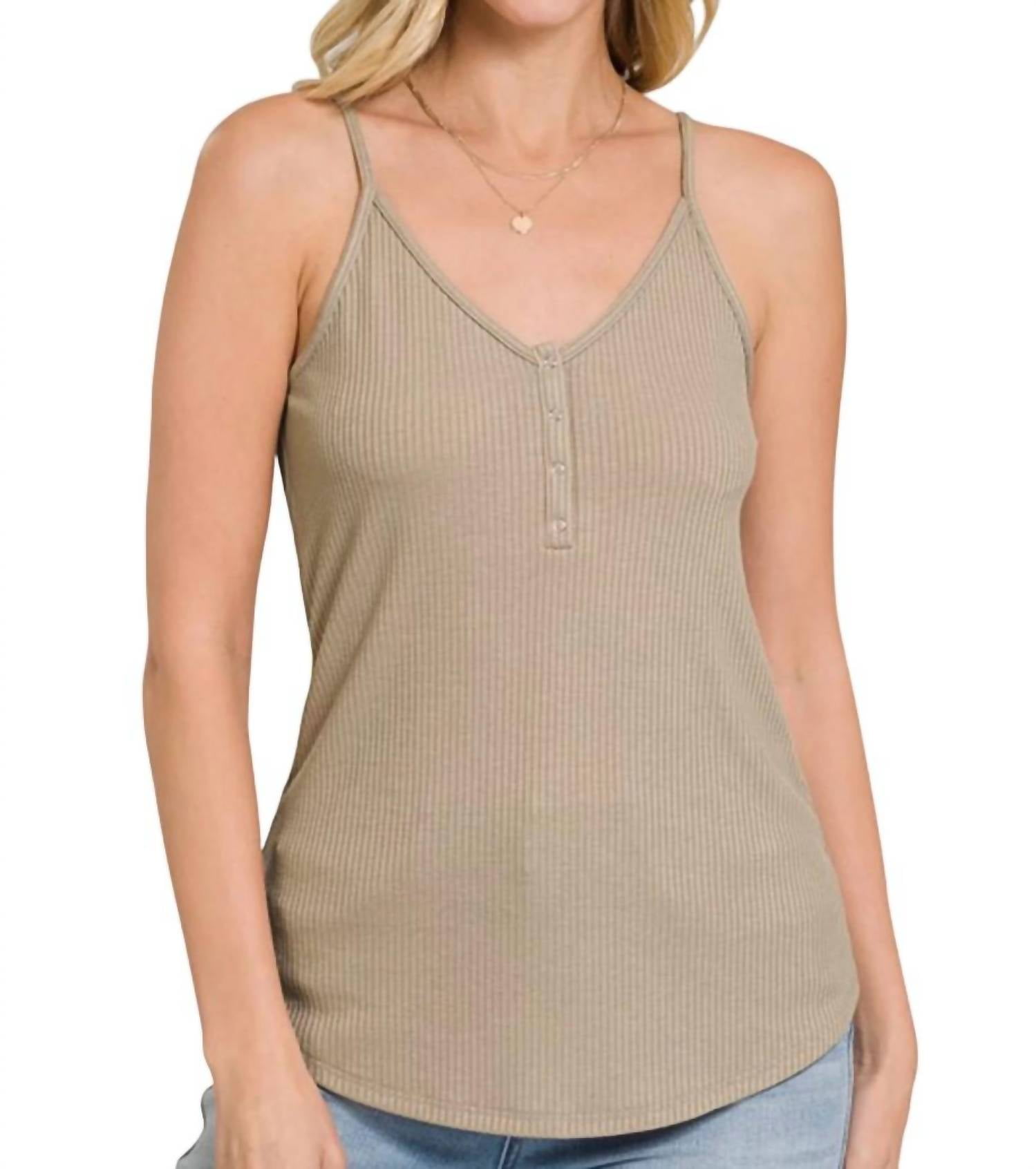 Zenana All Day Ribbed Cami - Walmart.com