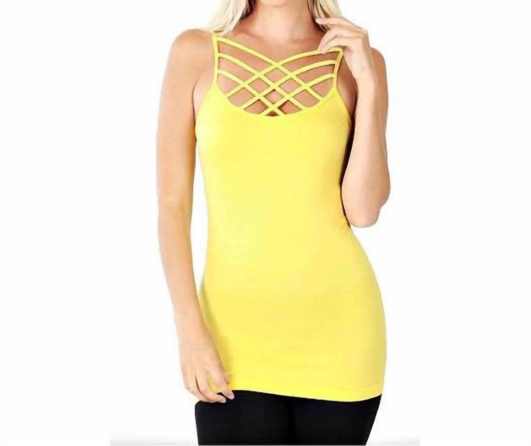 Zenana Strappy Criss Cross Cami - Walmart.com