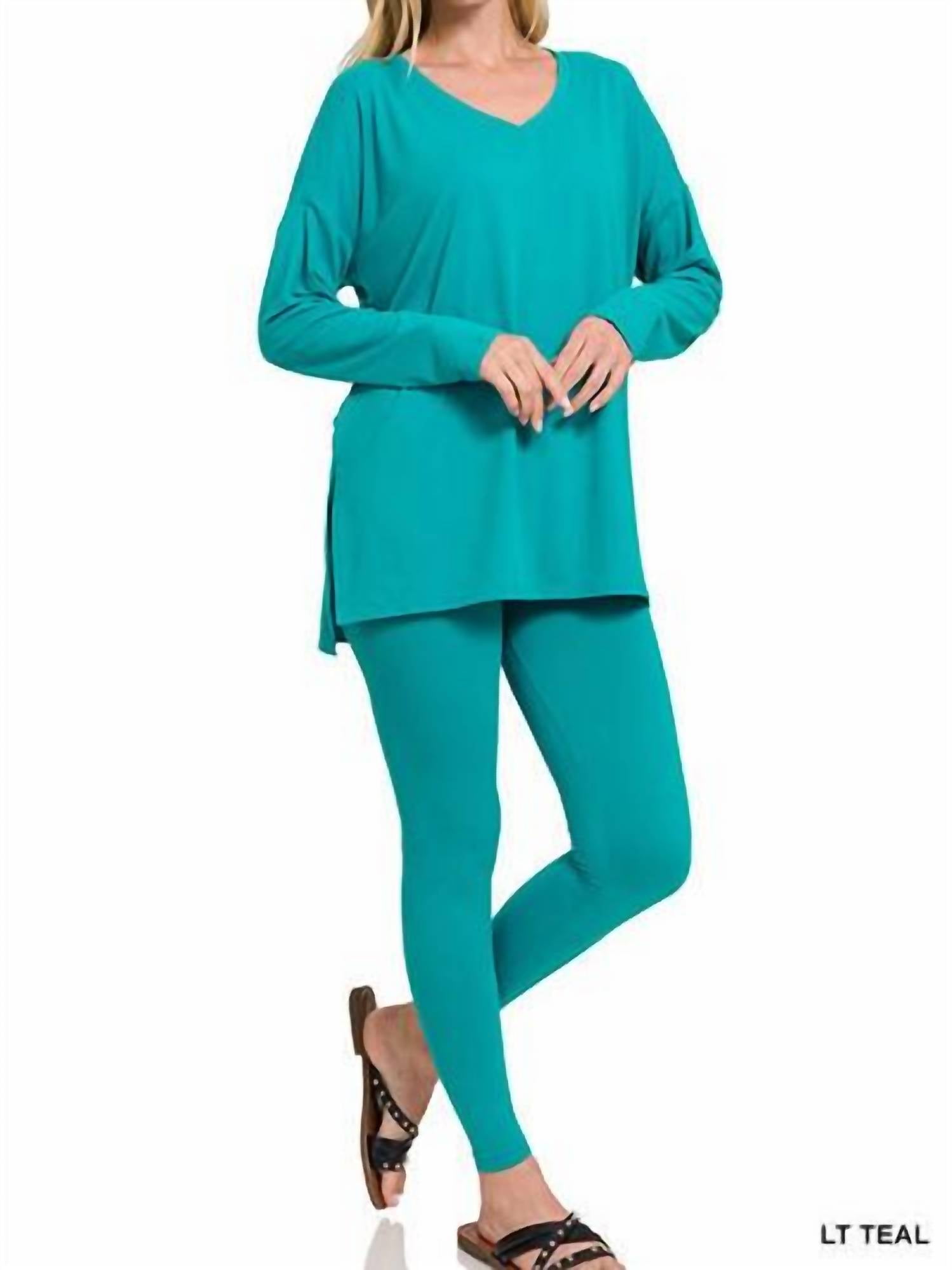 Zenana V Neck Lounge Sets - Walmart.com
