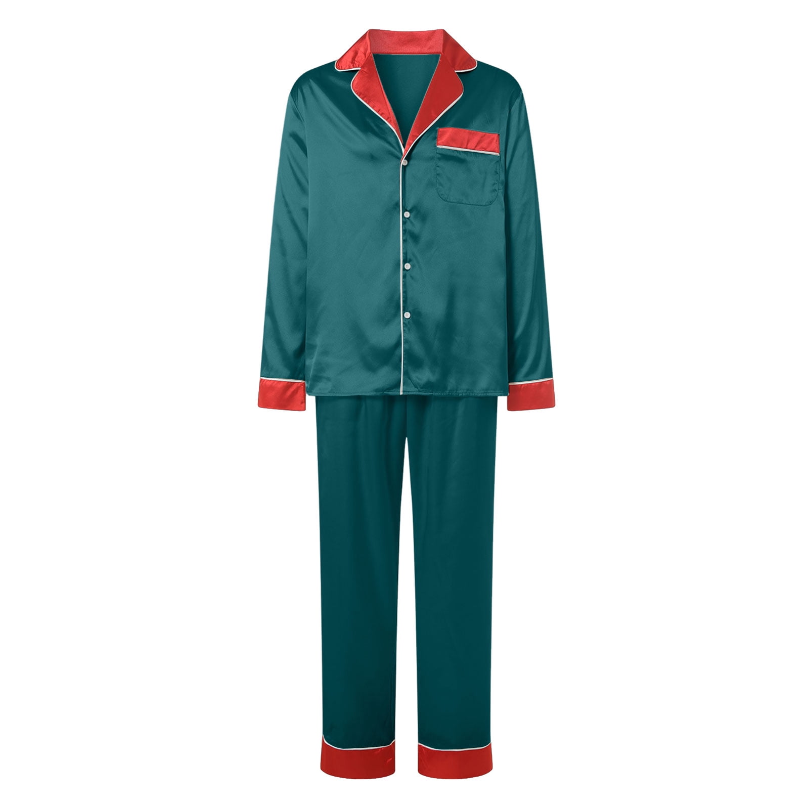 ZENDERX Family Christmas Loungewear Matching Sets 2025 Satin Outfits ...
