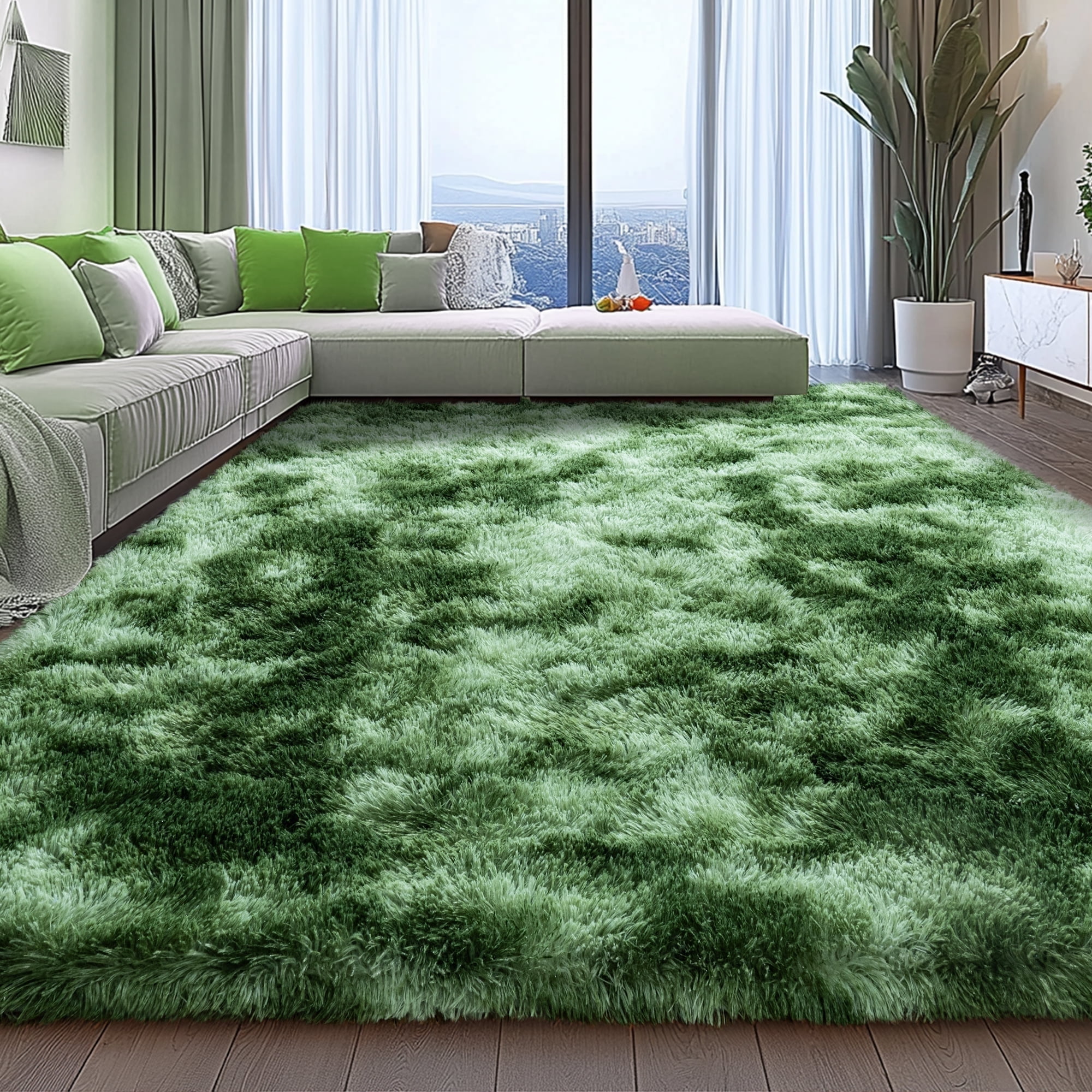 ZENELESS Large Fluffy Area Rugs for Living Room,8x10 Shag Rectangular ...