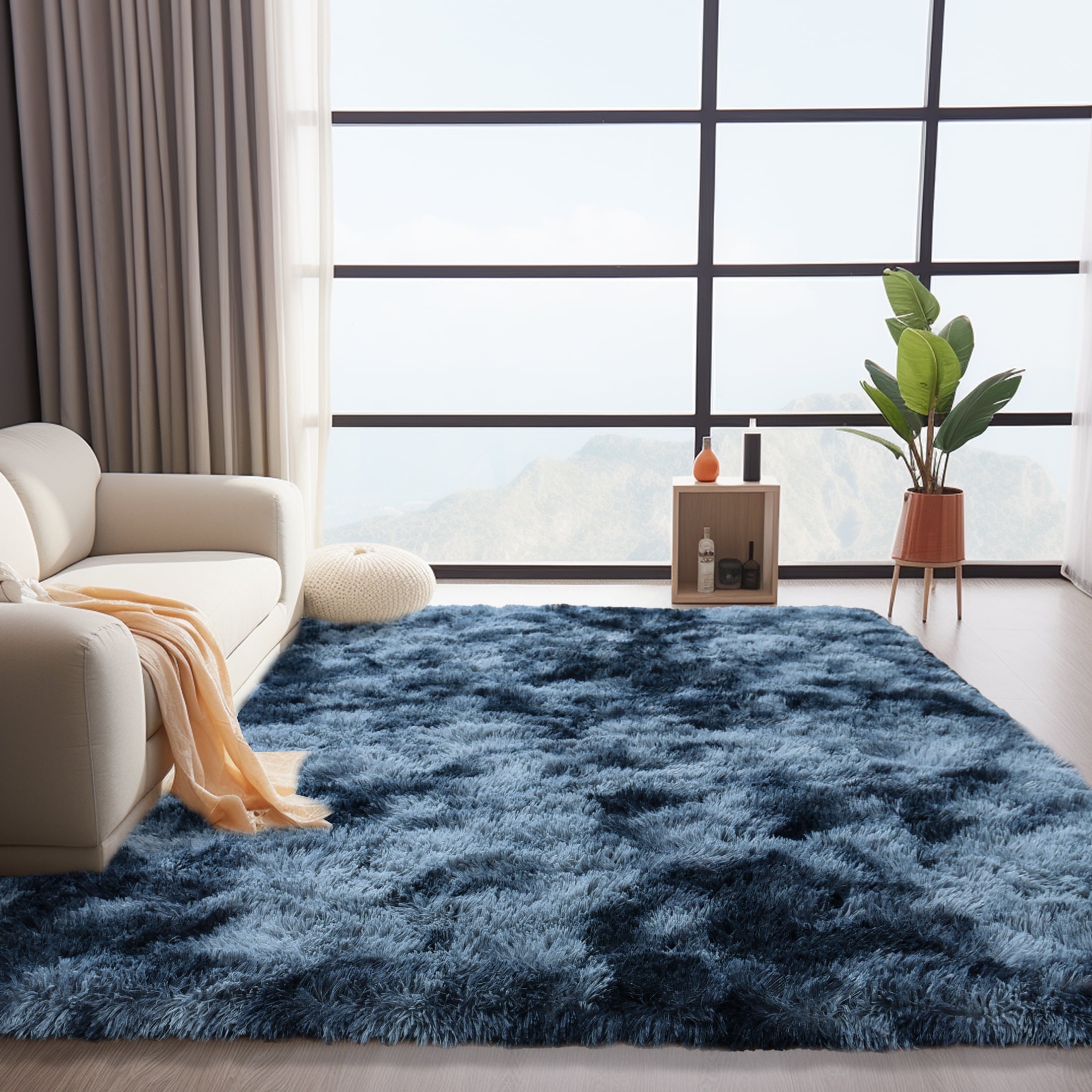 ZENELESS Super Soft Fluffy Rug,6x9ft Anti-skid Shaggy Rug, Plush Floor ...
