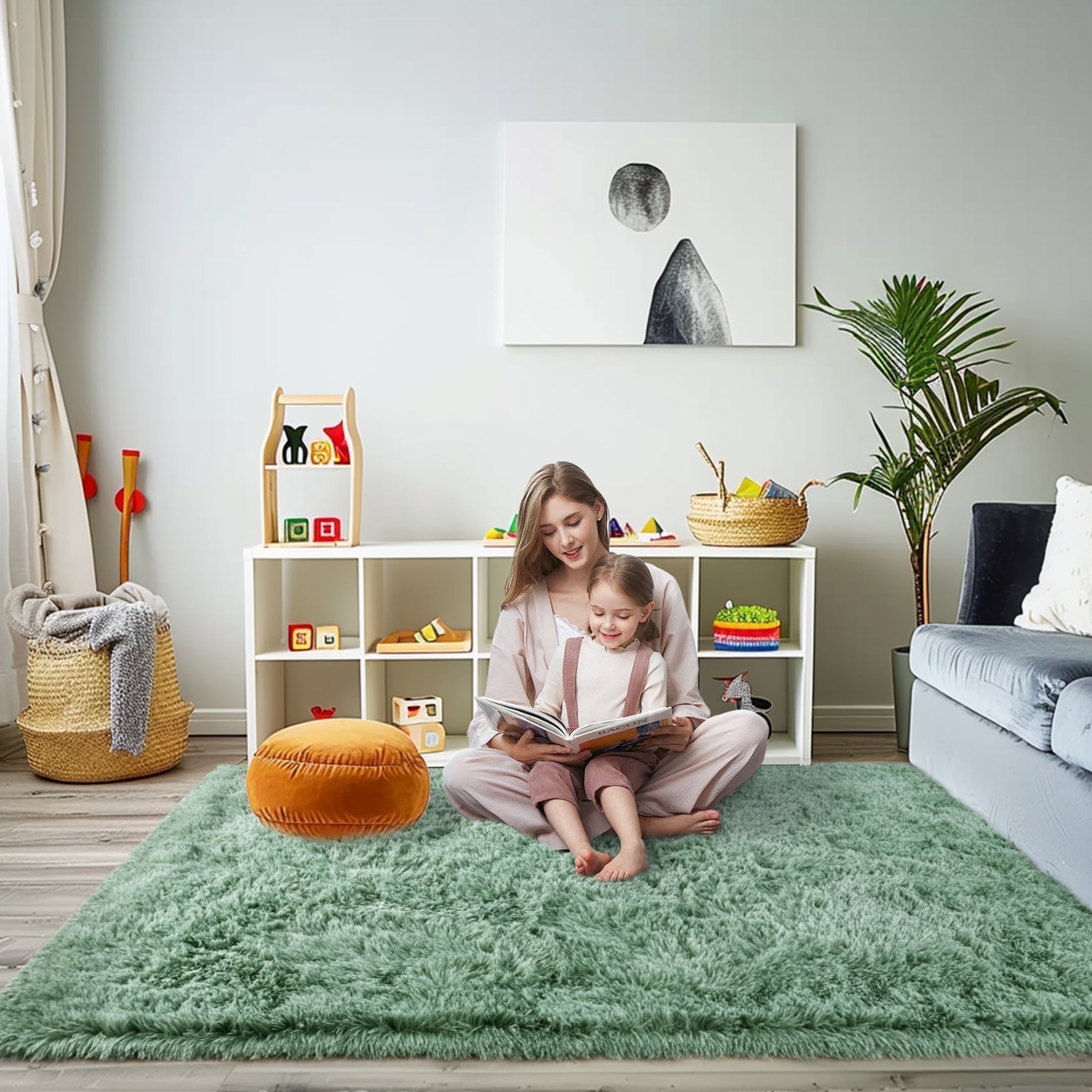 ZENELESS Super Soft Indoor Modern Area Rugs,4 x 6 Upgrade Anti-skid ...