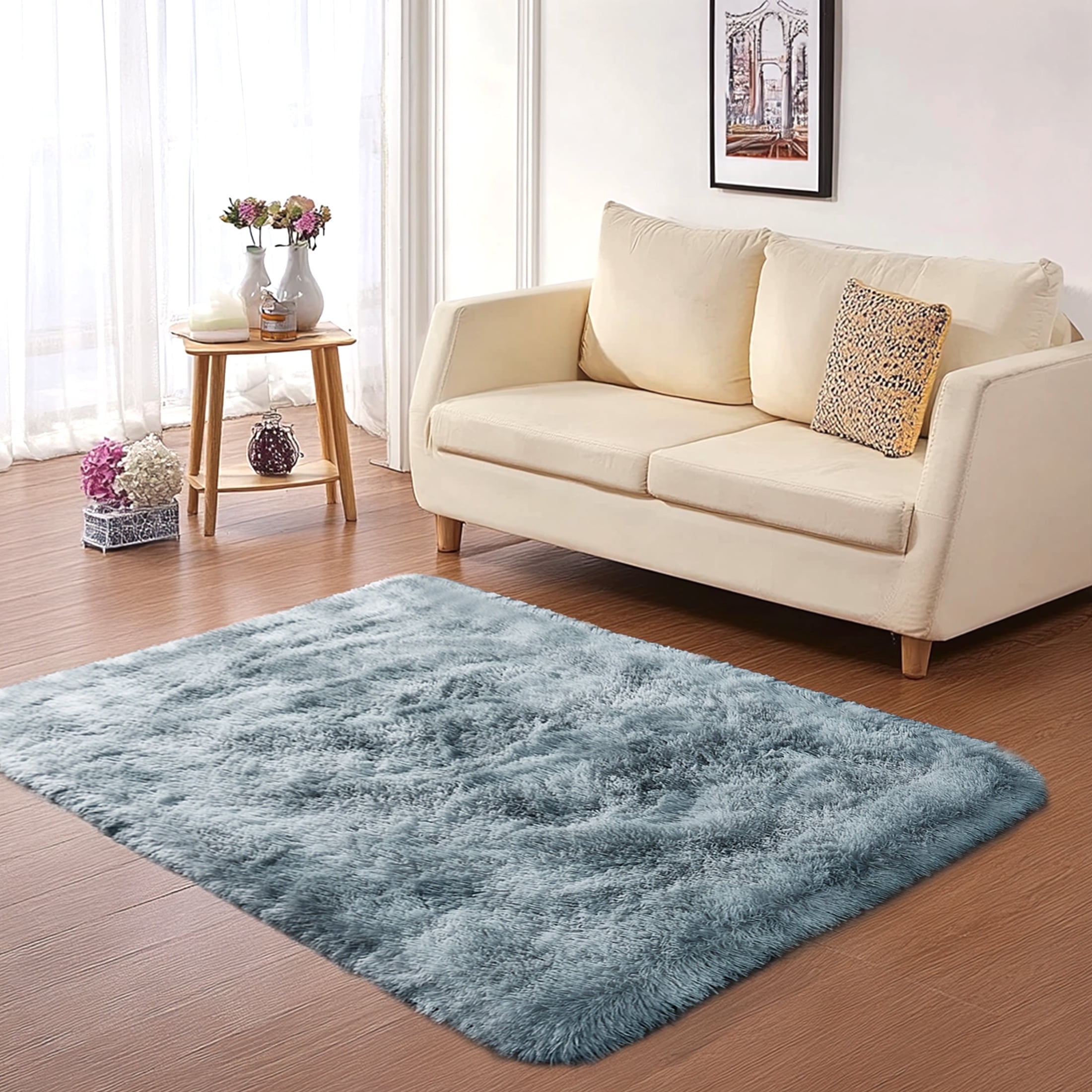 ZENELESS Ultra Soft Rug for Living Room,3x5ft Non-Slip Shaggy Area Rugs ...
