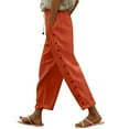 Zenfulyqe 2024 Pants For Women Trendy Loose Leg Pants For Women Boho