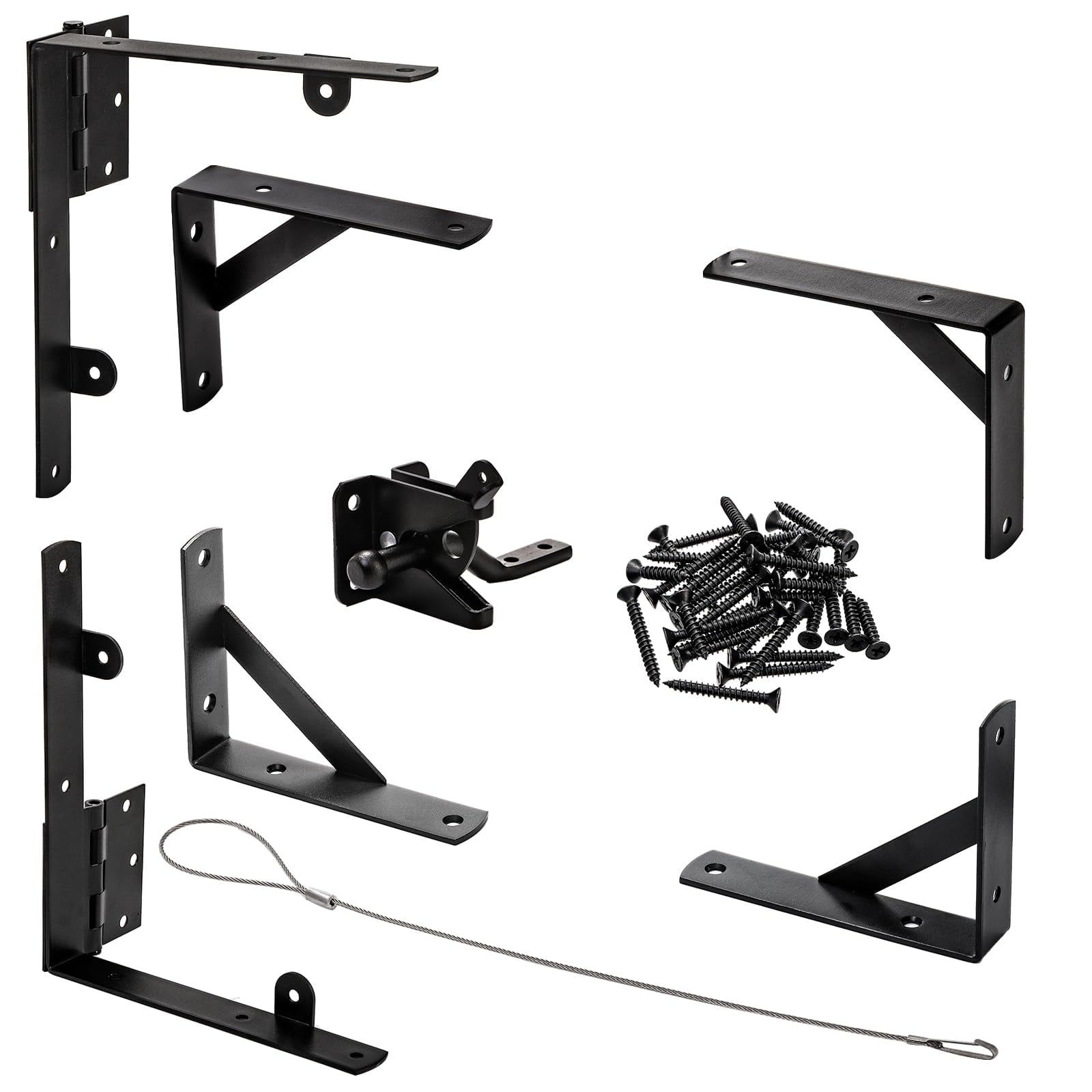 ZENFUN Anti Sag Gate Frame Kit, Gate Corner Bracket, Heavy Duty Brace ...