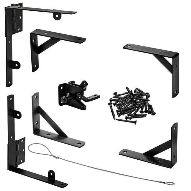 ZENFUN Anti Sag Gate Frame Kit, Gate Corner Bracket, Heavy Duty Brace ...