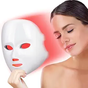 ZENG Led Face Mask Light Therapy 7 Color Facial Mask Red Blue Light ...